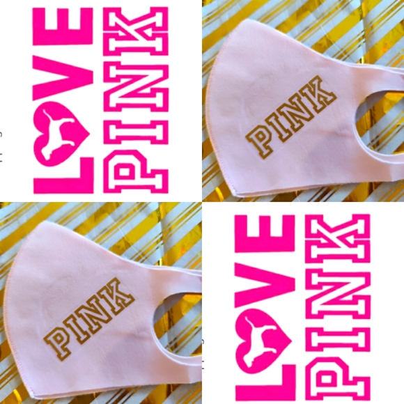 Accessories | Light Pink Pink Reusable Adult Teen Face Masks Gold And ...